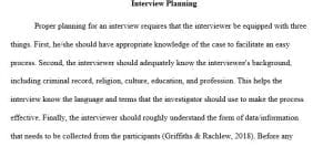 [Solved] How to plan for an interview or interrogation ...