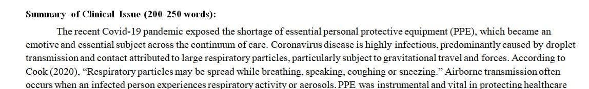 The first step of the evidence-based practice process is to evaluate a nursing practice ...