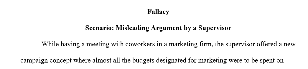 [Solved] Lists of logical fallacies - yourhomeworksolutions.com